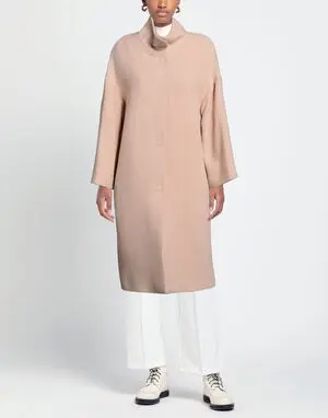 BOTTEGA MARTINESE Single-breasted Wool Blend Coat