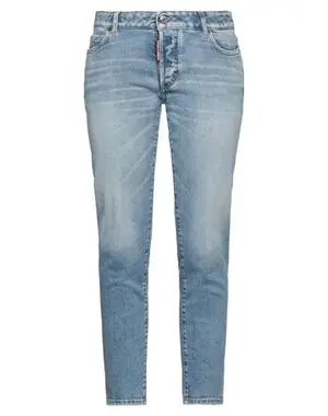 Dsquared2 Denim Jeans With Brand Logo - Blue