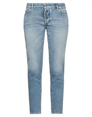 Dsquared2 Denim Jeans With Brand Logo - Blue