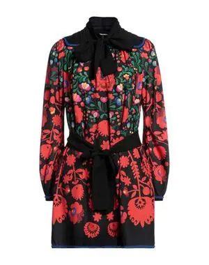 Dsquared2 Floral Print Mini Shirt Dress