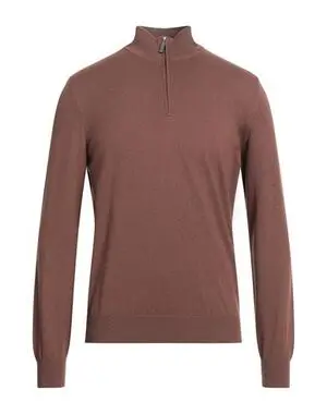 GRAN SASSO GRAN SASSO Lightweight Knit Cashmere Turtleneck Brown