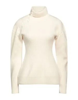 JIL SANDER Turtleneck Knit Top - White