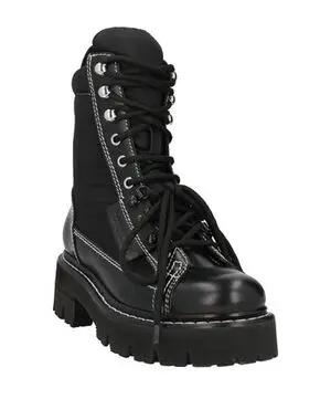 Dsquared2 Ankle Boots In Leather And Nylon