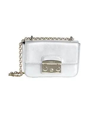 Furla Calfskin Shoulder Bag Silver
