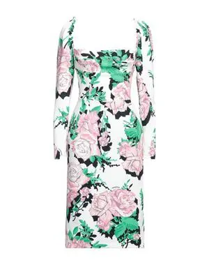 MARCO BOLOGNA Floral-print Midi Bodycon Dress - White