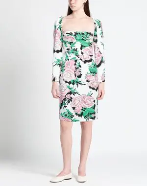 MARCO BOLOGNA Floral-print Midi Bodycon Dress - White