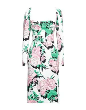 MARCO BOLOGNA Floral-print Midi Bodycon Dress - White