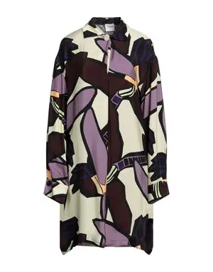 ALYSI Mini Shirt Dress - Purple