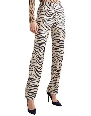 Lapointe Zebra-print Pants