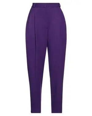 Harris Wharf London Pants Size Virgin Wool - Purple