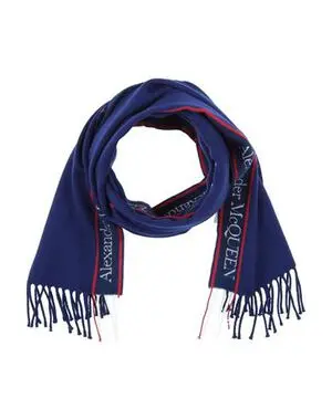 Alexander McQueen Scarf Wool, Cashmere - Blue