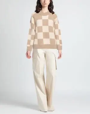 Sandro Checked Crew Neck Sweater