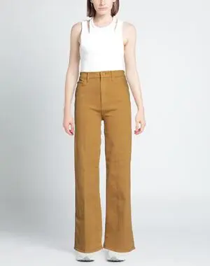 MOTHER Jersey Flared Pants - Yellow