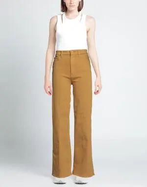 MOTHER Jersey Flared Pants - Yellow