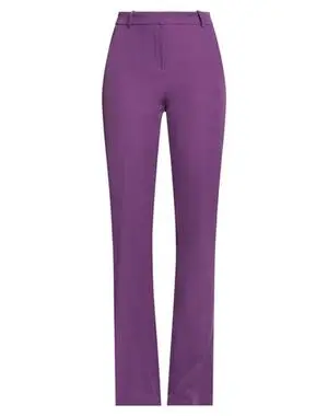 ERMANNO FIRENZE Flared Slim-leg Trousers - Purple