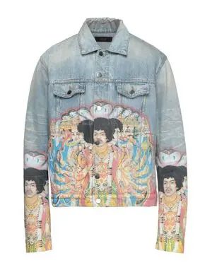 Amiri Printed Denim Trucker Jacket