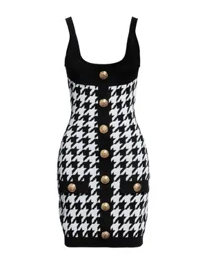 Balmain Mini Dress Size Viscose, Polyamide
