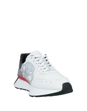 Alexander McQueen Low-top Leather Sneakers - White
