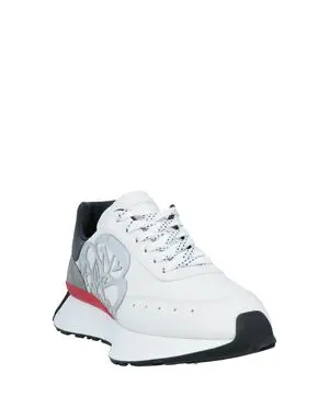 Alexander McQueen Low-top Leather Sneakers - White