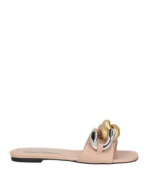Stella McCartney Slide Sandals With Chain Detailing - Pink