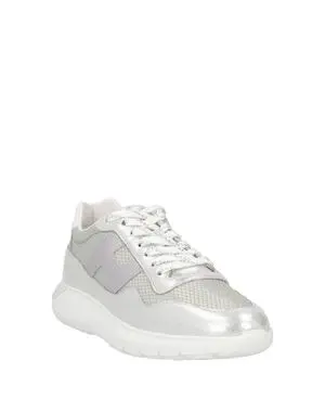 Hogan Soft Leather Sneakers - Silver