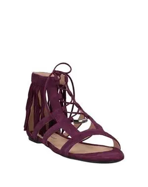 Longchamp Gladiator Sandals - Purple