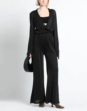 ANTONELLA RIZZA Knitted Lamé Jumpsuit - Black