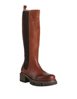 OXS Leather Boots With Studs - Tan