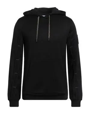 BIKKEMBERGS Sweatshirt Sand Size Polyamide, Cotton - Black