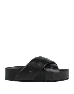 Stella McCartney Textile Fiber Sandals - Black