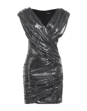 Balmain Mini Dress In Polyamide, Metallic Fiber And Elastane