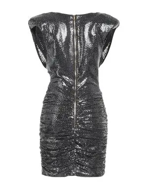 Balmain Mini Dress In Polyamide, Metallic Fiber And Elastane