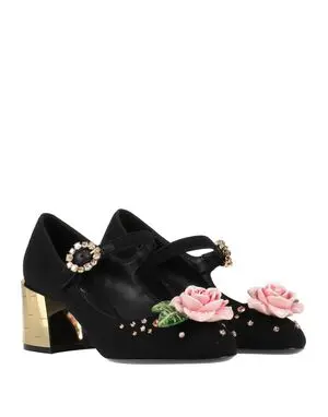 Dolce & Gabbana Pumps Size Wool, Viscose, Goat Skin