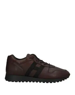 Hogan H86run Leather Sneakers - Brown