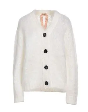 N°21 Cardigan In Mohair Wool And Polyamide