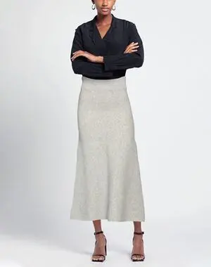 Sandro Midi Skirt Size Wool
