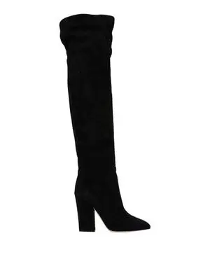 SERGIO ROSSI Leather Over-the-knee Boots - Black