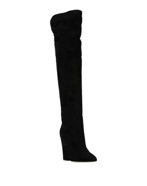 SERGIO ROSSI Leather Over-the-knee Boots - Black