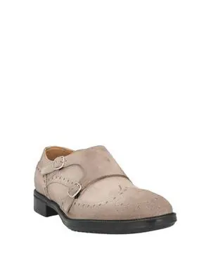 DOUCAL'S Suede Monk Strap Loafers