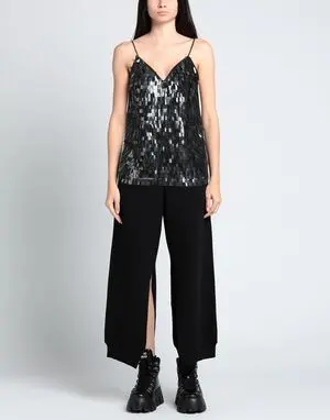 Pinko Crepe Camisole With Appliqués - Black