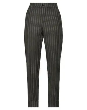 BERWICH Military Virgin Wool Flannel Striped Trousers