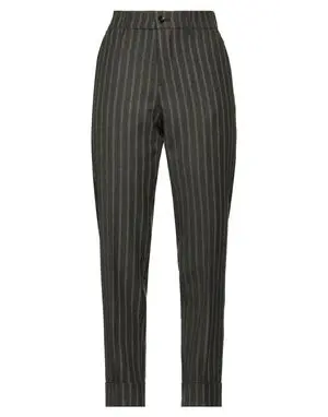 BERWICH Military Virgin Wool Flannel Striped Trousers