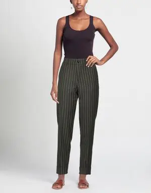 BERWICH Military Virgin Wool Flannel Striped Trousers