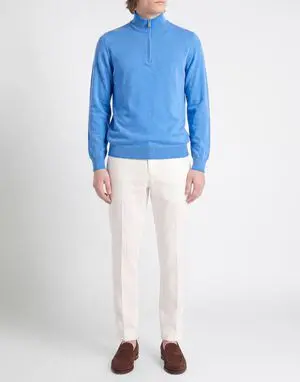 GRAN SASSO Half-zip Cashmere Sweater - Blue