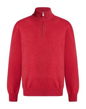 GRAN SASSO Man Turtleneck Navy Size 38 Cashmere Red