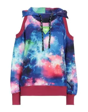 Versace French Terry Multicolor Hoodie - Blue