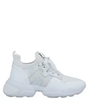 Hogan Leather And Textile Sneakers - White