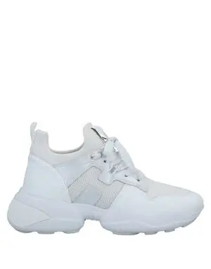 Hogan Leather And Textile Sneakers - White