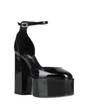 Paris Texas Leather Pumps With Buckle-fastening Ankle Strap - Black