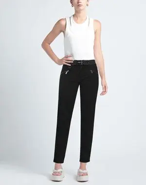 High Tapered Leg Pants - Black